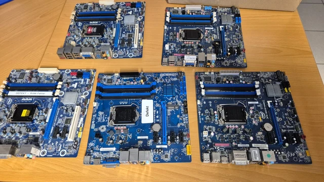 5X INTEL DESKTOP Board microATX Motherboard, 2x DH67BL, 2x DH77EB ...
