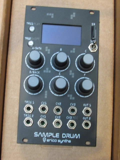 ERICA SYNTHS SAMPLE Drum Dual Channel Drum Sample Module - Mint & Boxed ...