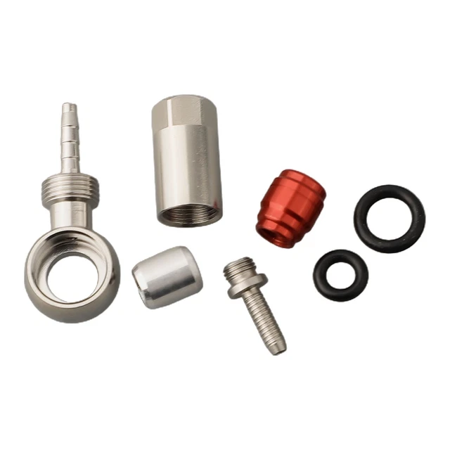 ADAPTATEUR FIN BANJO For-Sram Tuyau Connexion V lo Cable Level Rouge ...