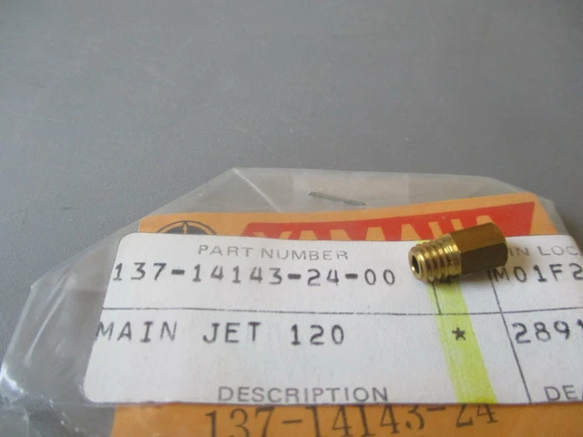 NOS YAMAHA OEM Main Jet #120 1973-1975 RD350 RD250 1976-1978 RD400 137 ...