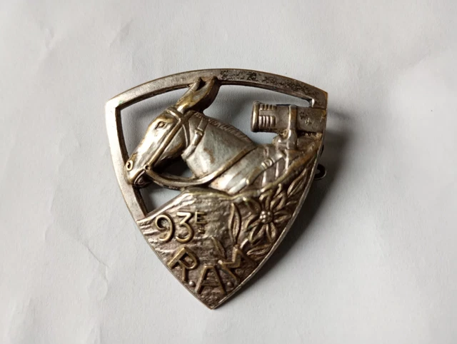 ARTILLERIE. INSIGNE - 93e.RAM. régiment artillerie de montagne. EUR 39 ...
