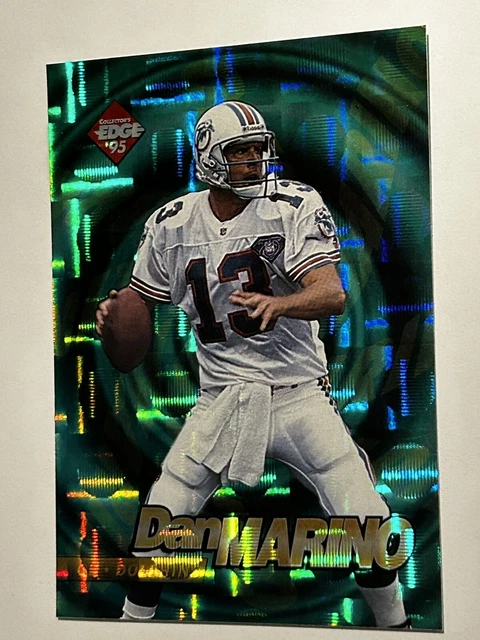 1995 COLLECTOR'S EDGE Tech prisme circulaire Dan Marin #1 HOF Miami ...
