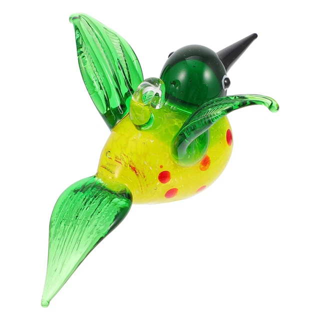 ANIMALI SCULTURA COLIBRÌ scultura in vetro uccellino figure colibrì ...