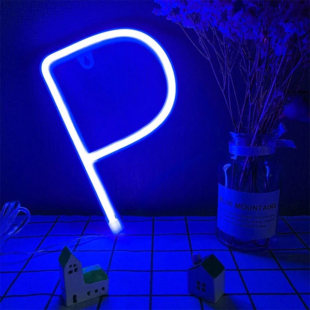 LED LETTER NEON Sign Lights Alphabet Letter Marquee Signs Letter Neon ...