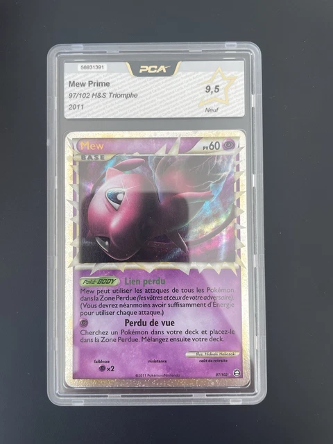 CARTE POKÉMON MEW Prime 97/102 - HS Triomphe - FR - PCA 9.5 EUR 350,00 ...