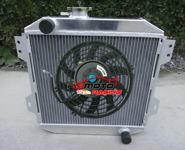 RADIATOR+FAN FOR FORD Capri Escort RS MK1 MK2 MK3 Kent 1.3/1.6/2.0 ...