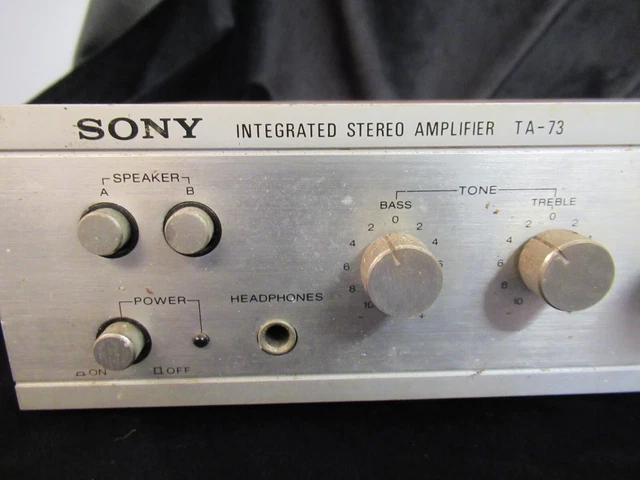SONY TA -73 Integrated Amplifier 1970s Untested £12.50 - PicClick UK
