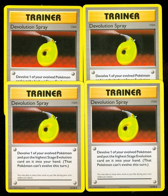 POKEMON DEVOLUTION SPRAY 76/108 - XY Evolutions - - COMME NEUF 4X EUR 1 ...