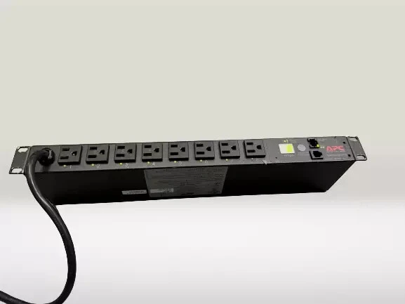 APC AP7900 1U 15A Metered Rack PDU Power Distribution Unit 8 Outlets ...