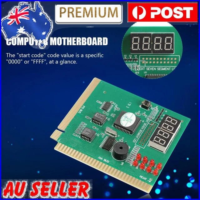 4-DIGIT PC ANALYZER Computer Diagnostic Post Card Motherboard Fault ...