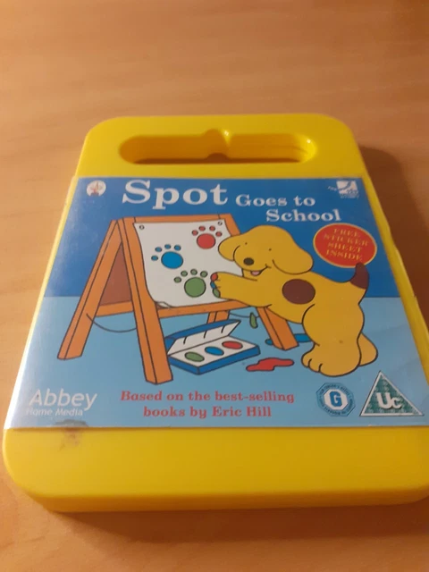 SPOT GOES TO School 2007 6 Stickers & 12 Episodes Rare Yellow Carry ...