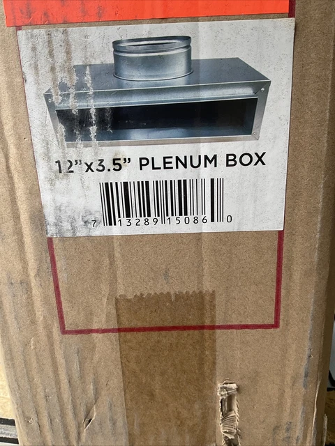 12& PLENUM BOX for [12" Linear Slot Diffuser - (2 Slot) Double Slot ...
