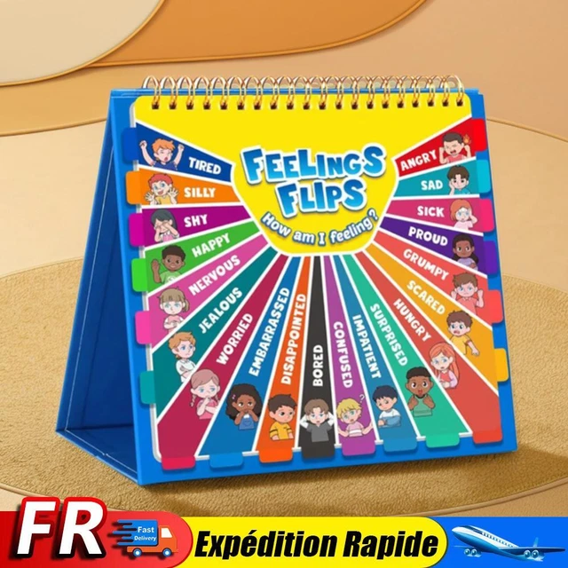 FEELINGS FLIPBOOK IDENTIFY 20 Different Emotions Social Emotional Book ...