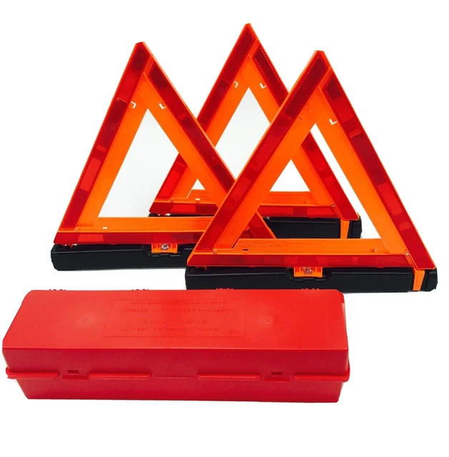 3 US ARMY Hmmwv Humvee Vehicle Reflector Warning Triangle Set Warning ...