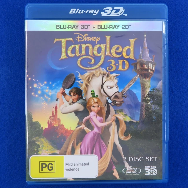 TANGLED 3D & Blu Ray - Mandy Moore - Blu Ray - Fast Postage !! £12.66 ...