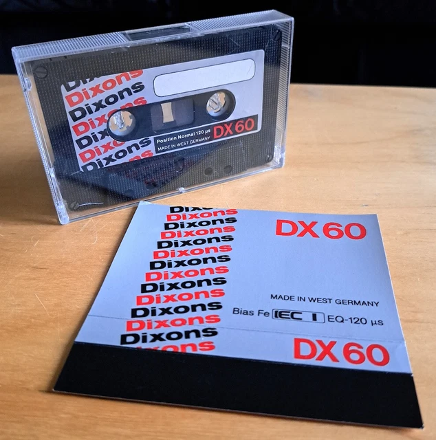 DIXONS DX60 VINTAGE Used Cassette Tape Clean Caerd And Labels £5.00 ...