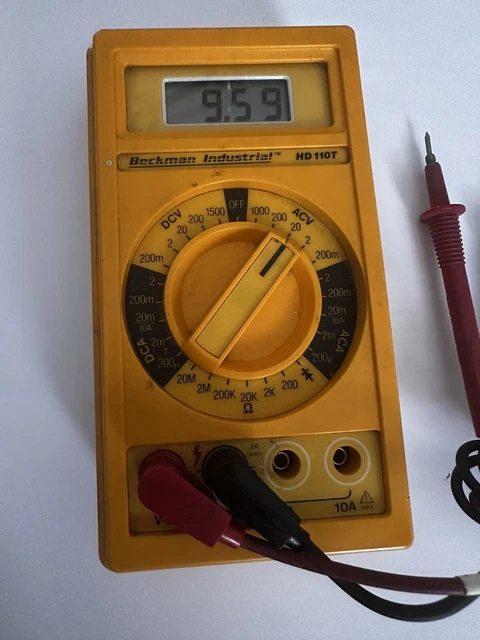 BECKMAN INDUSTRIAL DIGITAL Multimeter Industrial HD110T For Parts Or ...
