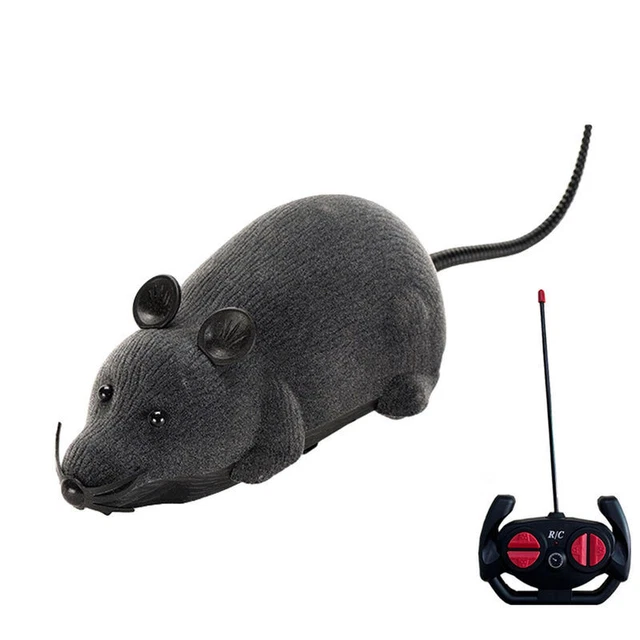 WIRELESS REMOTE CONTROL RC Rat Electronic Mouse for Cat Dog Pet Novelty ...