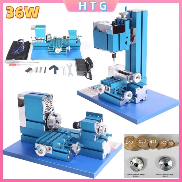UNIVERSAL MINI METAL Lathe Milling Machine Motorized Metalworking DIY ...