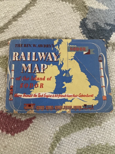 THOMAS THE TANK Engine Railway Map Of The So far Island The Revs W ...