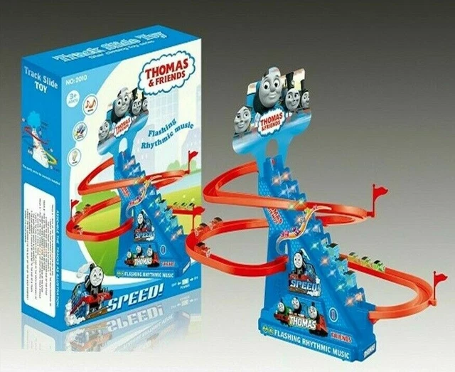 THOMAS TRAIN SLIDE Racer Track With Rhythmic Music Classic Race Kids ...