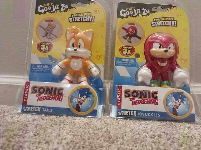 HEROES OF GOO Jit Zu KNUCKLES + TAILS 5” Stretch Action Figure Sonic ...