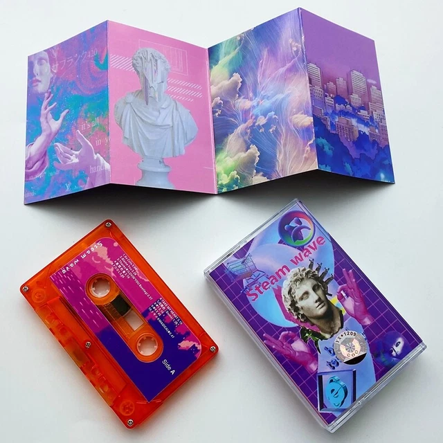 TAPE STEAM WAVE vaporwave music collection, retro cassette SOCUTE $23. ...