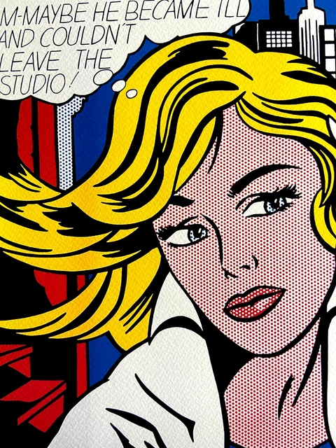 ROY LICHTENSTEIN LITHOGRAPHIE 1986- (Basquiat Andy Warhol Keith Haring Kaws ]] EUR 294,50 ...