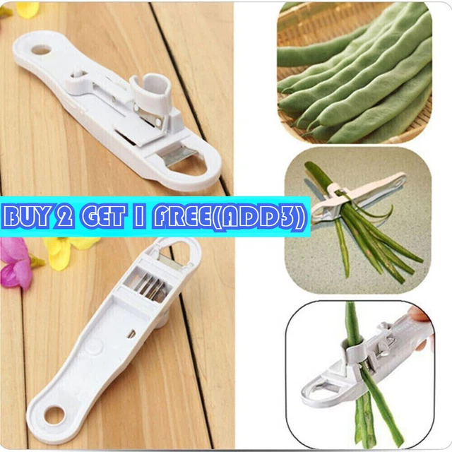 HOME KITCHEN TOOL Runner Green Bean Slicer Cutter Bean Stringer Remover ...