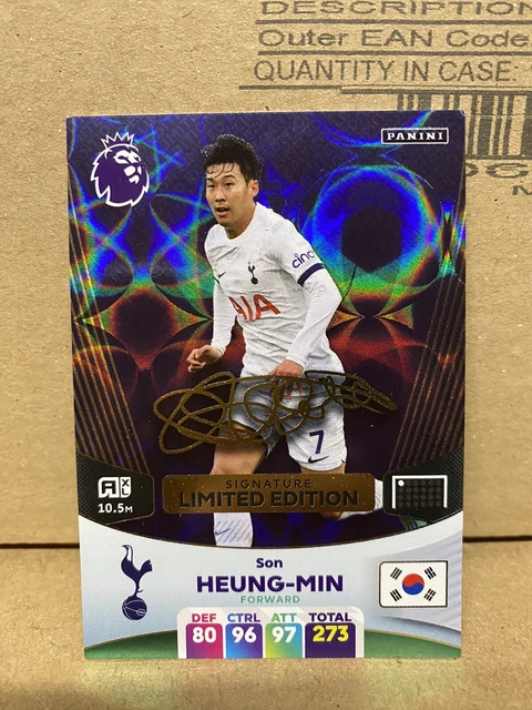 PANINI ADRENALYN XL Premier League 2024 Son Heung-Min Printed Signature ...
