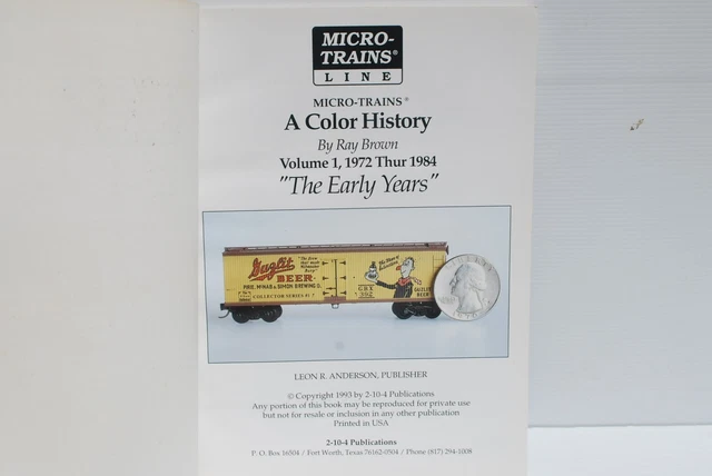 MICRO TRAINS - A Color History. "The Early Years". Volume 1 - 1972 ...