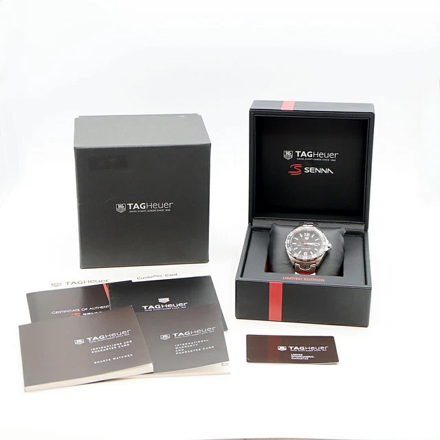 TAG HEUER BATTERY replaced Formula 1 Ayrton Senna Edition WAZ1012 ...
