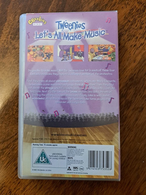 TWEENIES LETS ALL Make Music Vhs Video £20.00 - PicClick UK