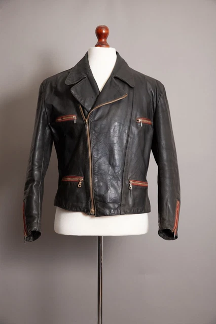 VINTAGE WW2 GERMAN 1940s Horsehide Leather Motorcycle Luftwaffe Jacket ...