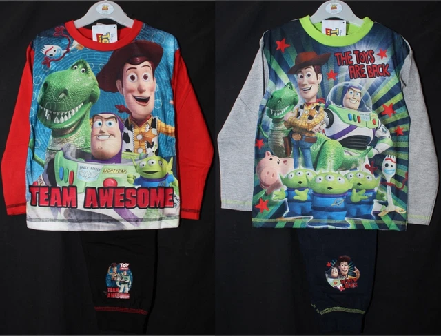 TOY STORY 4 Boy's Pyjamas / WOODY & BUZZ LIGHTYEAR PJs - Sizes 4-10 ...