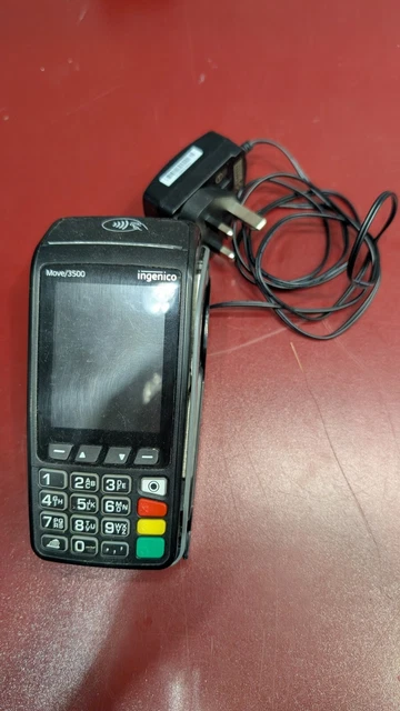 EC TERMINAL MOVE/3500 ingenico + charging station (UK charging plug ...