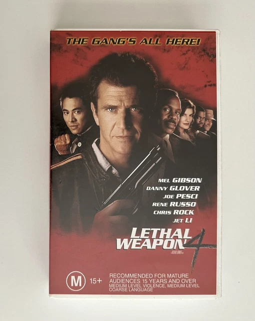 LETHAL WEAPON 4 [VHS] Warner Big Box Ex-Rental Video Tape 1998 Action VGC EUR 11,31 - PicClick FR
