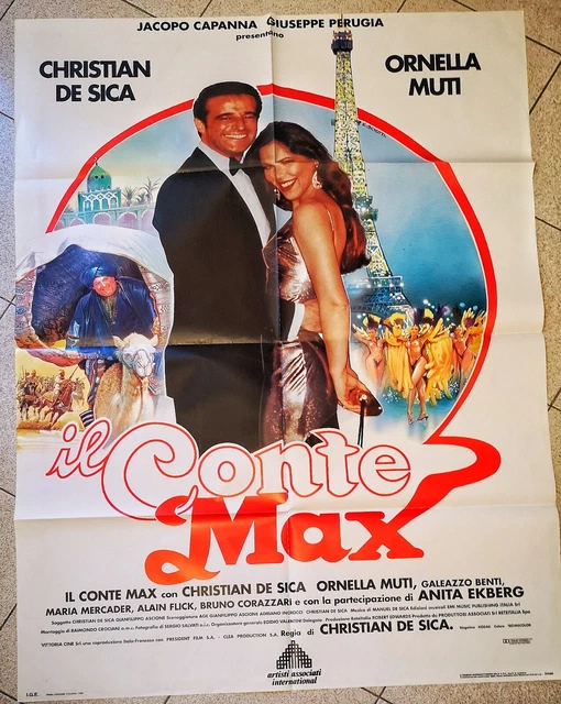 IL CONTE MAX Poster con De Sica, Ekberg, Muti del 1991 EUR 5,00 ...