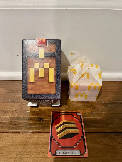 MC DONALDS MINECRAFT Movie *Big Mac Crystal* Toy With Unused Redeem ...