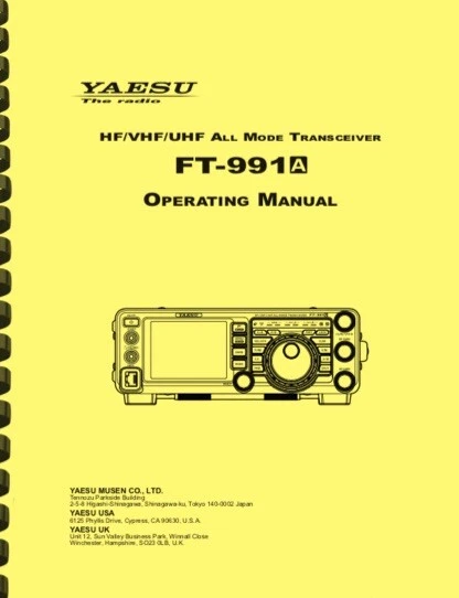 YAESU FT-991A TRANSCEIVER OWNER'S MANUAL and REFERENCE MANUAL £18.02 ...