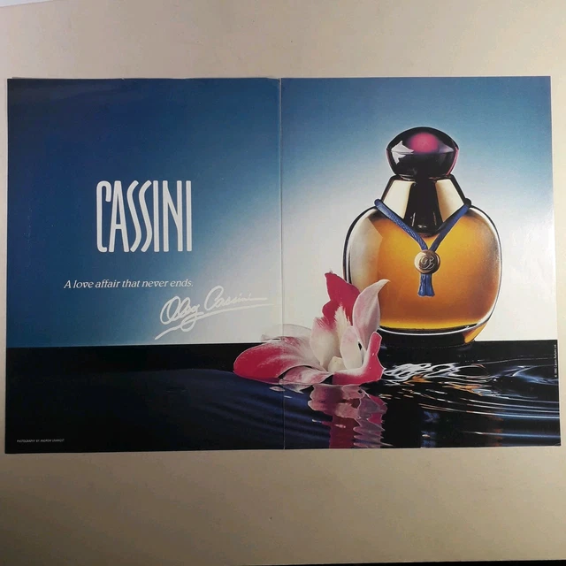 OLEG CASSINI PERFUME 1990 Original Double page Paper Magazine Advert £4 ...