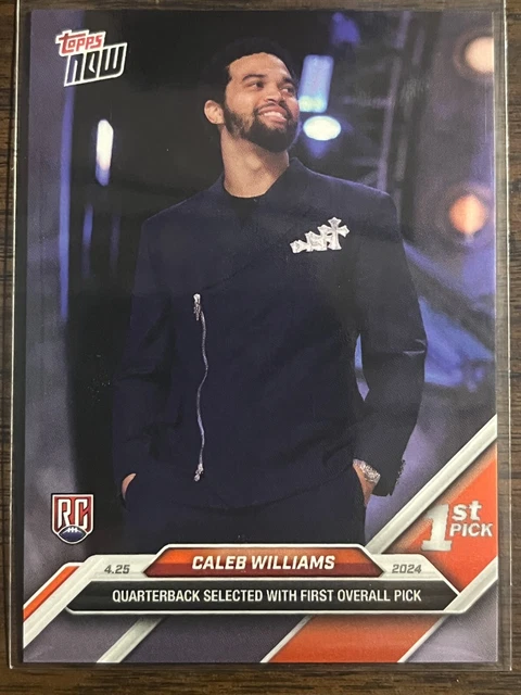 2024 TOPPS NOW NFL #D-1 Caleb Williams Chicago Bears RC £8.96 - PicClick UK