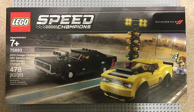 LEGO 2018 DODGE Challenger SRT Demon and 1970 Speed Champions (75893) £ ...