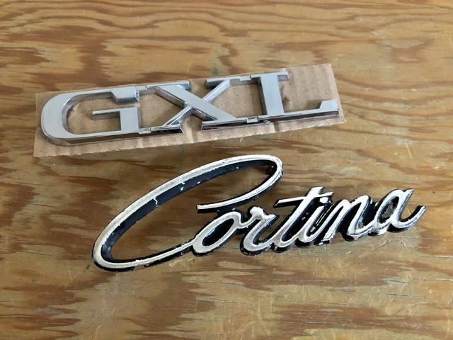 RARE FORD CORTINA Mk3 Gxl Original Chrome Grille & Boot Badge - Empire ...
