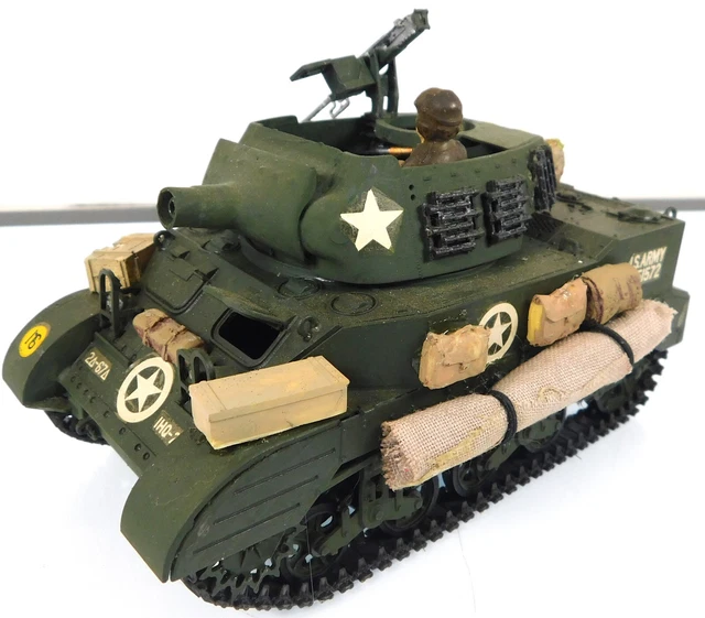 1.35 SCALE MODEL Kit Built And Painted Ww2 American M8 Howitzer Gun ...