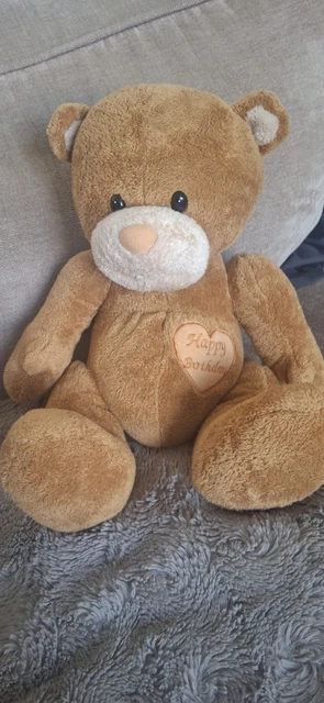 RARE VINTAGE PLUSH Bear. 'HAPPY BIRTHDAY '. Birthdays. 11". VGC £6.52 ...