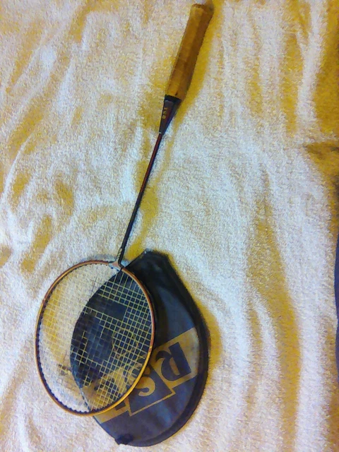RARE VINTAGE BADMINTON Racket Rsl Quattro With Original Cover Vgc £10. ...