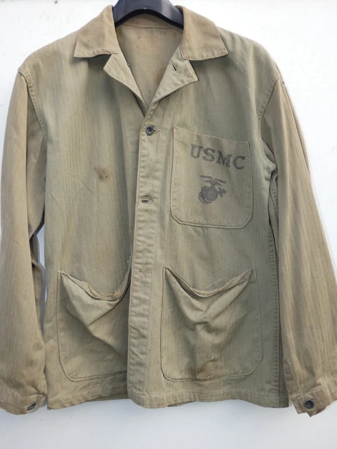 ORIGINAL US ARMY MARINES CORPS WWII WW2 Mesh P-41 HBT Jacket £226.43 ...