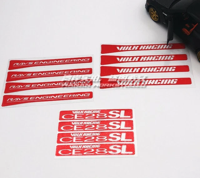 LASER JDM JAPAN Rays Engineering VOLK Racing CE28SL Club Wheel decal ...