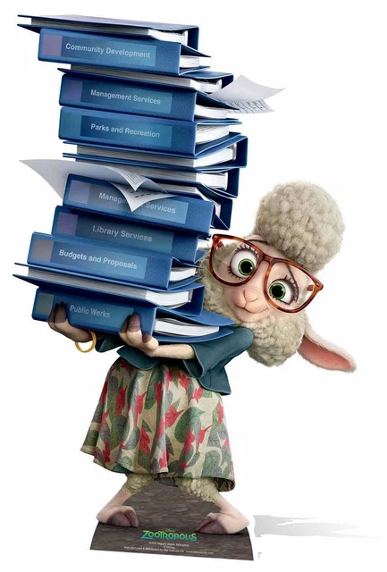 BELLWETHER ASSISTANT MAYOR Zootropolis Lifesize Cardboard Cutout ...